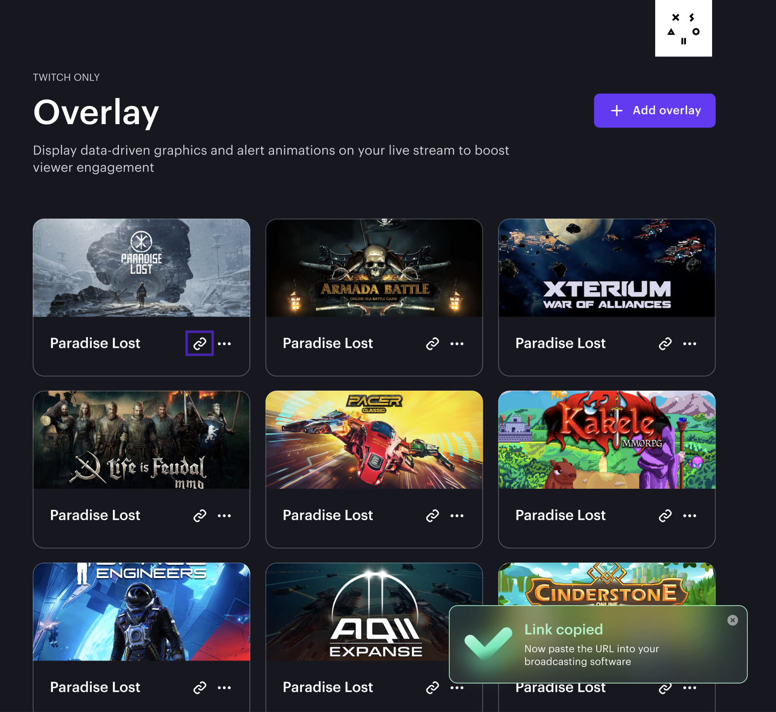 How do I add my overlay to Lightstream? – Partner Network